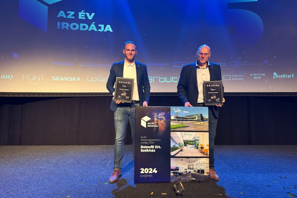 Az Év Irodája díjat nyerte el a Rotovill új székháza - Épületgépész.hu